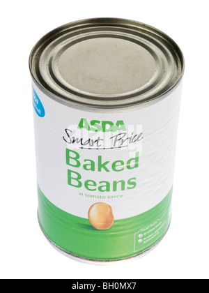 A tin of Asda Smart Price baked beans. England UK GB Stock Photo - Alamy