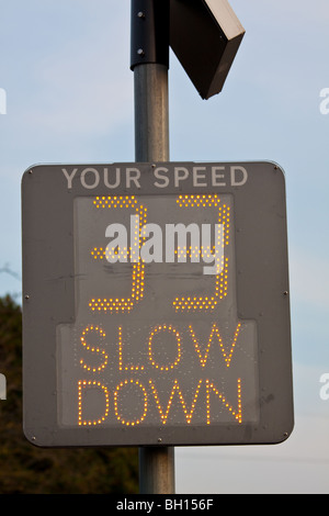 Speed Matrix Display Sign Stock Photo - Alamy