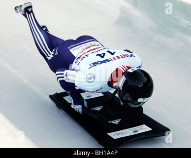 Great Britain Skeleton Athlete in action during the European ...