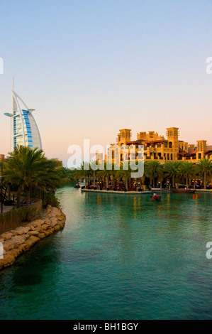 The medina of the Jumeirah Hotel Dubai United Arab Emirates Stock Photo ...