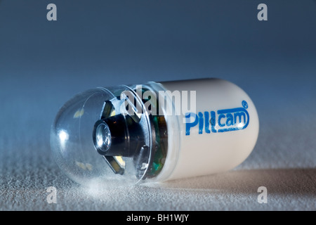 Capsule endoscopy miniature medical camera Stock Photo - Alamy
