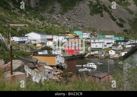 The waterfront in Francois, Newfoundland Stock Photo - Alamy