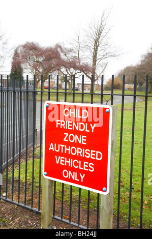 Warning sign on school playground Stock Photo - Alamy
