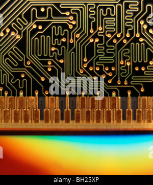 A RAM memory close-up in a black background Stock Photo - Alamy