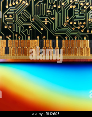Computer memory chip , Close-up, Studio shot, white background Stock ...