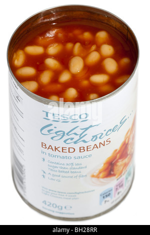 nutrition label can baked beans Stock Photo - Alamy
