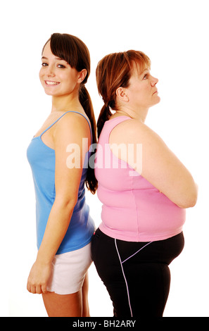 Comparing body shapes Stock Photo - Alamy