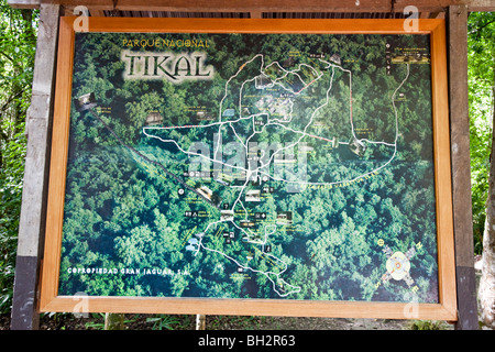 Tikal map, Guatemala Stock Vector Art & Illustration, Vector Image ...