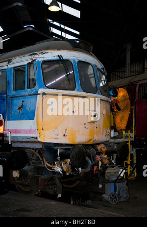 A class 33 Diesel locomotive Stock Photo - Alamy