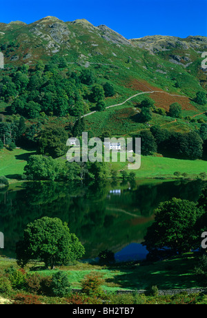 A view of Loughrigg Tarn and Loughrigg Fell near Ambleside in the Lake ...