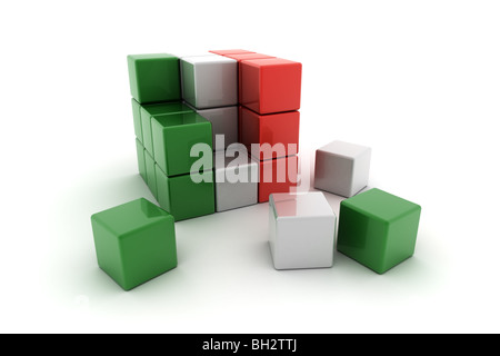 Italian square flag. Italy national flag. Official state symbol of ...