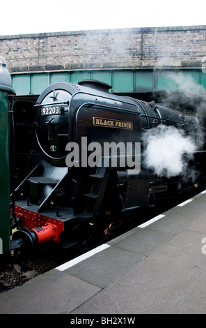 class 9f, number 92203 black prince at loughborough on the great ...