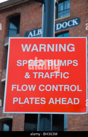 road sign speed bump on sky background, copy space Stock Photo - Alamy