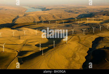 Aerial View of Klondike Wind Farm, Oregon Photo by Bruce Forster Stock ...
