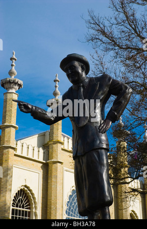 Statue of Max Miller outside Brighton Dome concert hall Brighton ...
