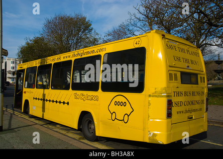 The Big Lemon bus, a yellow bus as part of the Big Lemon Bus service in ...