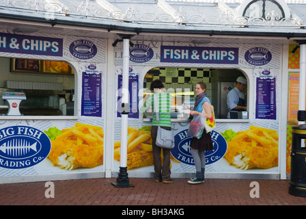 Chippy a fish and chip shop at Brighton Pier central Brighton England ...