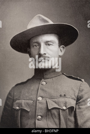 Robert Baden-Powell. Portrait of the founder of the Scout Movement ...