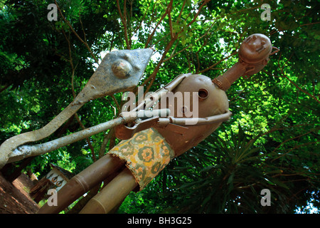 Africa Animist Benin Ouidah Sacred Forest Statue Stock Photo - Alamy