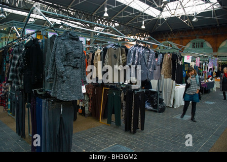 Clothing stall at Spitalfields market London England UK Europe Stock ...