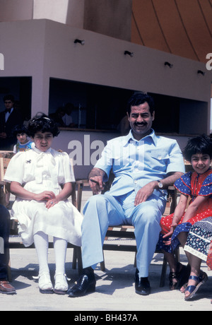 Iraqi Dictator Saddam Hussein with his family Stock Photo: 69505257 - Alamy