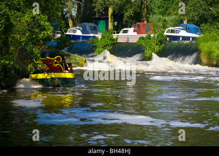 Chelmer and Blackwater Canal at Paper Mill Lock Little Baddow Essex ...