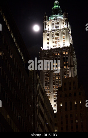 Woolworth Building at night, New York City Stock Photo - Alamy
