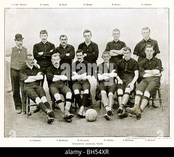 Woolwich Arsenal, 1895 team photograph of the football club founded in ...