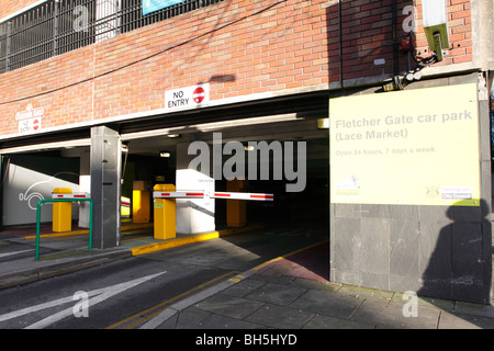 Fletcher Gate Car Park in Nottingham Stock Photo - Alamy