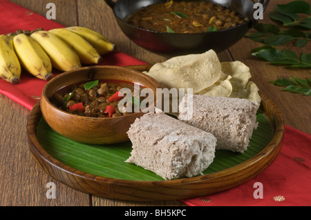 Puttu and Kadala curry Kerala India food Stock Photo - Alamy