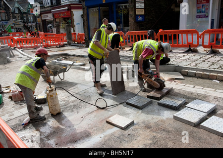 pavement cutter Cutting Pavement slabs Stock Photo: 27784879 - Alamy