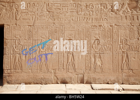 Illustration of Graffiti in Ancient Egyptian monuments Stock Photo - Alamy