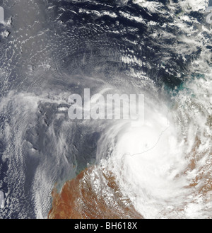 Cyclone Laurence over Australia, satellite image by NASA Stock Photo ...
