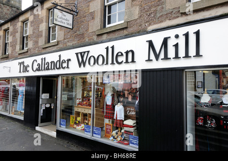 Scottish town Callander main street with shops Stock Photo: 24942483 ...