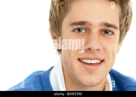 Portrait of a young man smiling Stock Photo - Alamy