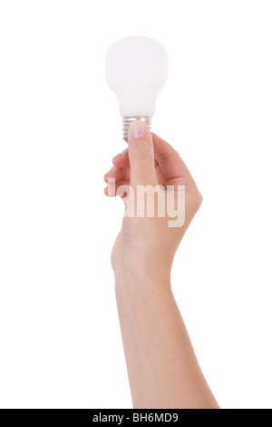 hand grabbing light bulb Isolated on white, INTELLECTUAL PROPERTY ...