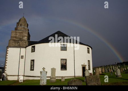 Round Church Bowmore Isle of Islay Scotland July 2013 Stock Photo - Alamy