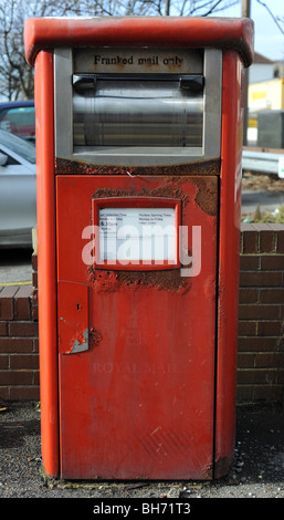 A pillar box for Franked Mail Only Stock Photo - Alamy
