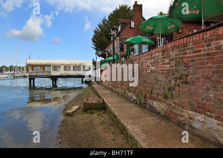 The Jolly Sailor Pub on the River Hamble. United Kingdom Stock Photo ...