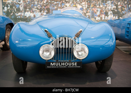 Blue bugatti vintage car at Schlumpfs motor Museum french France ...