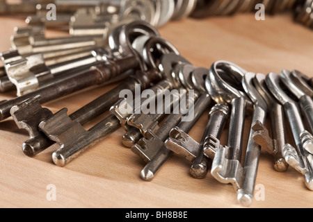 A bunch of Keys on a key ring Stock Photo - Alamy