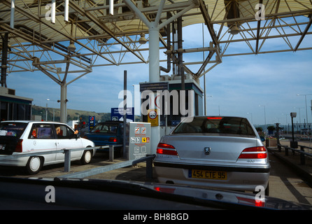 Eurotunnel Calais France Europe check in area for Channel Tunnel Stock ...