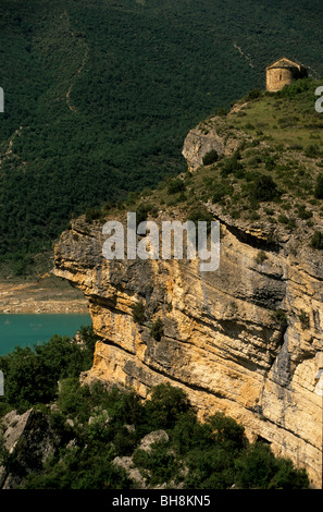 Congost de Mont-Rebei in the Pre-Pyrenees of Lleida, Catalonia. Serra ...