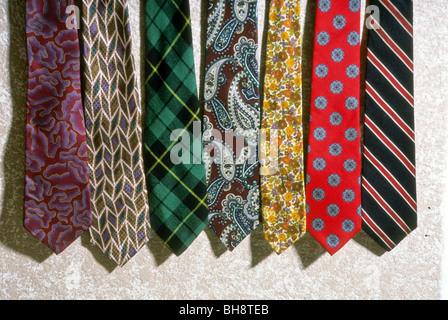 pattern tie necktie color repetition variety Stock Photo - Alamy