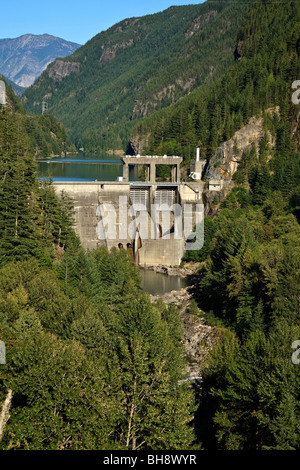 Gorge Dam; Skagit River; North Cascades National Park; Washington state ...