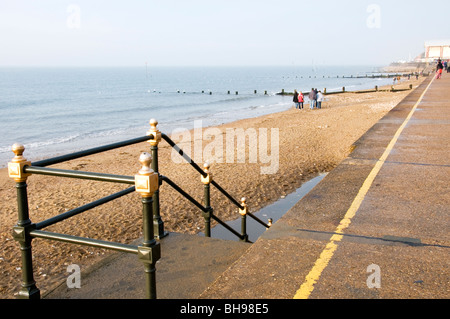 Hunstanton The Promenade Norfolk beach sea coast coastal East Anglia ...