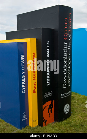 Books are on display on the giant book shelf, which spans 240 meters ...