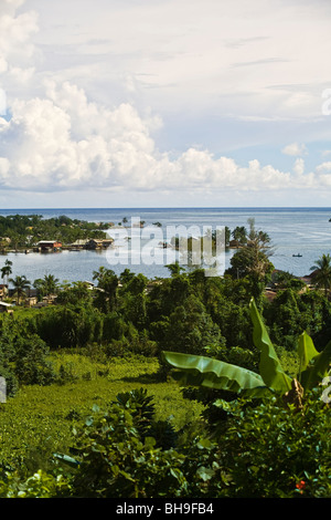 on the hilly island of Ghizo the town of Gizo serves as the provincial ...