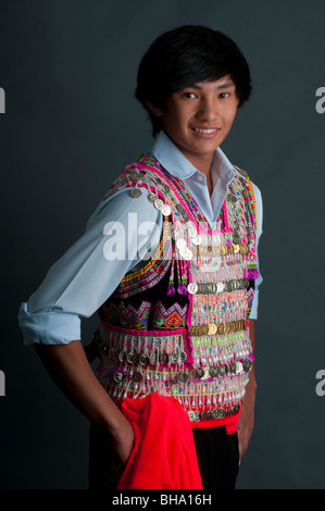 Handsome young boy, son of Hmong Laotian refugee family Stock Photo - Alamy