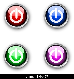 icon power button Stock Photo - Alamy